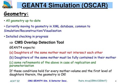 Ppt Simulation Framework And Xml Detector Description For The Cms