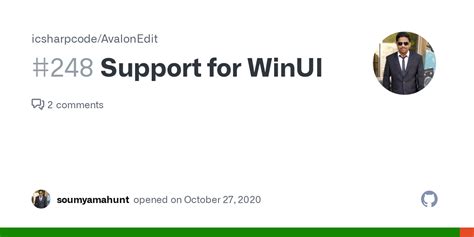 Support For Winui Issue Icsharpcode Avalonedit Github