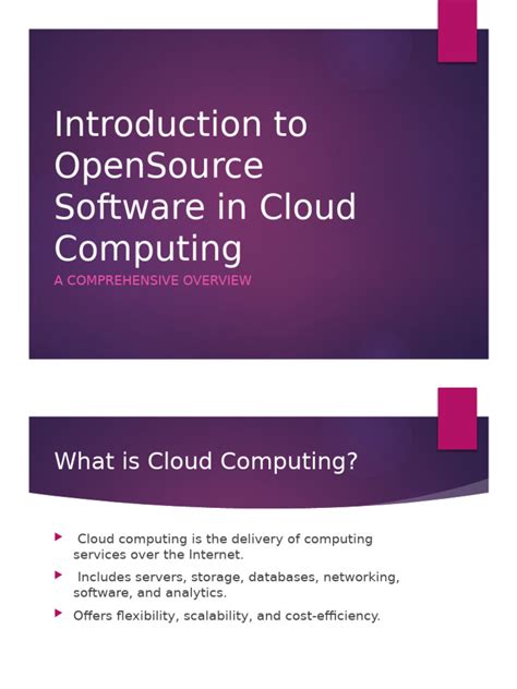 Open Source Software In Cloud Computing Pdf Cloud Computing