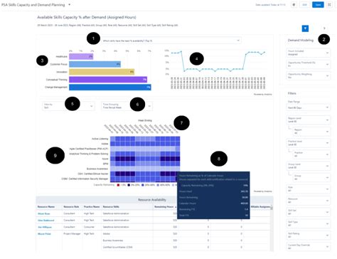 Psa Skills Capacity And Demand Planning Dashboard