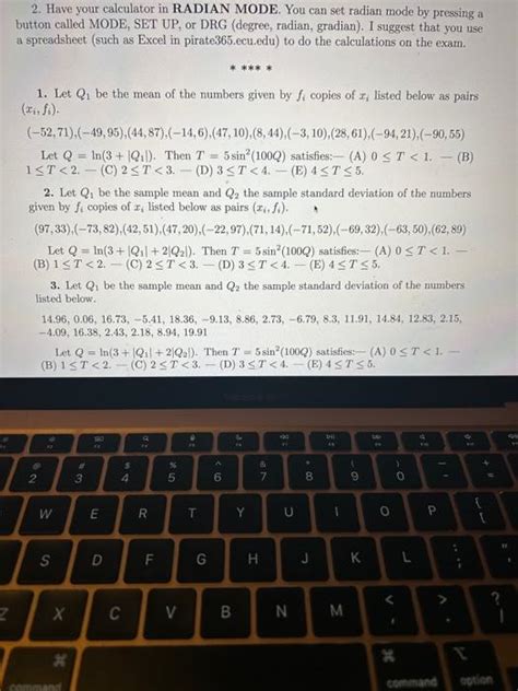 solved 2 have your calculator in radian mode you can set