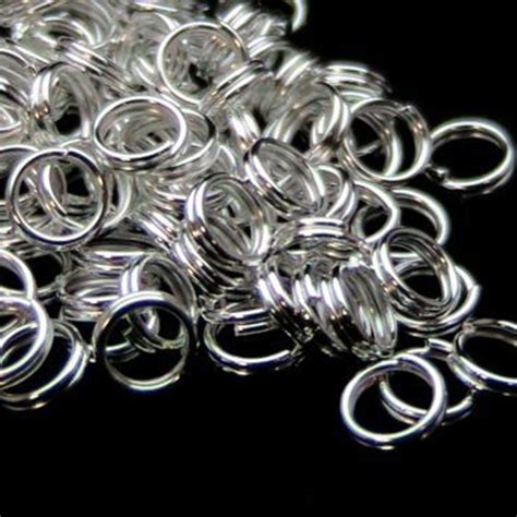 4mm Silver Plated Split Rings Jewellery Craft Beading Ml Diamonte Designs