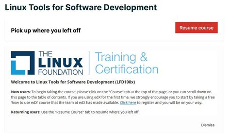 Linuxfoundation Edx Softwaredevelopment Linuxtools Linuxchallege