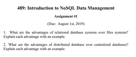 solved 489 introduction to nosql data management assignment