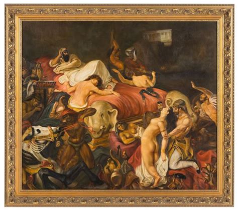 Eugène Delacroix The Death Of Sardanapalus Oil On Canvas Mutualart