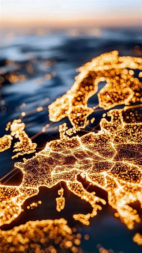 Futuristic Internet Of The Future With Global Network Connections Digital Lights And Data Flow