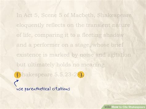 How To Cite Shakespeare With Pictures WikiHow