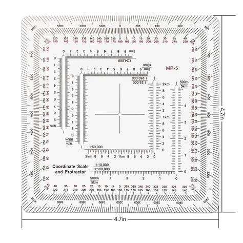 Btoer Flexible Map Scale And Protractor For Construction Engineering