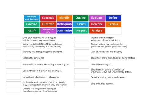 Command Word Match Up