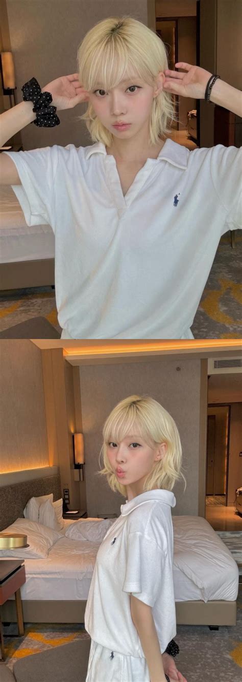 금발 탈색 에스파 윈터 동화 속 공주같아 인형 미모 눈길 [★shot ] Osen