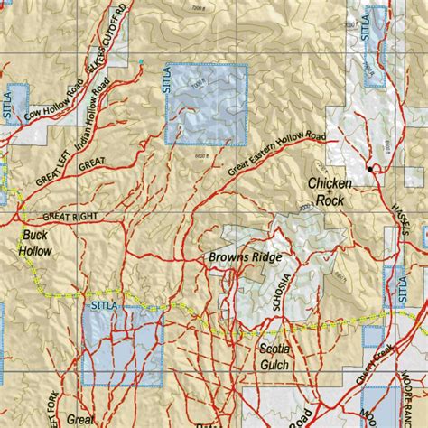 Ut West Desert Vernon 248 Hybrid Mule Deer Map By Utah Huntdata Llc