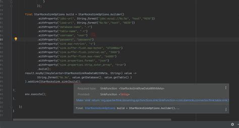 starrocks的sinkfunction不支持输入为starrockssinkrowdatawithmeta的实体类 · issue