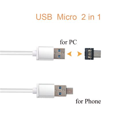 2 In 1 Usb 3 0 Hub Micro Usb Otg Hub Multi Usb Spl Grandado