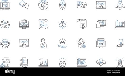 Communication Line Icons Collection Dialogue Relationship Connection