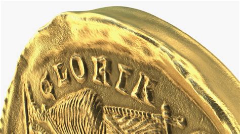Gold Ancient Coins Collection D Model Ds Fbx Obj Ma Max C D Free D