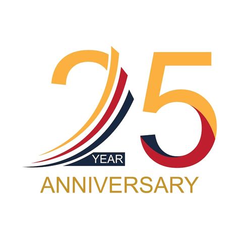 25th Anniversary Logo Ideas Silver Anniversary 25th Logo Design Hd