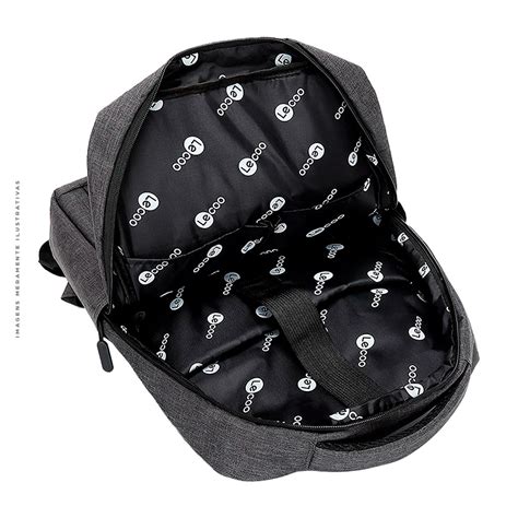 Mochila Para Notebook Lecoo 15 6 Cinza Escuro Bg01