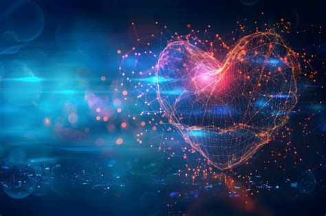 Premium Photo | Pulsating Digital Heart Symbolizing Engagement and Emotional Connection in ...