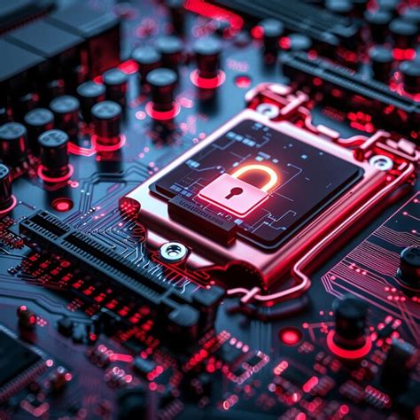 Cyber Security Lock Abstract Photo Ai Generated Art Premium Ai