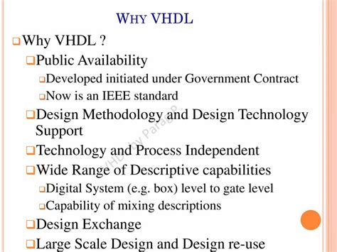 Vhdl Lecture Series I Powerpoint Slides Learnpick India