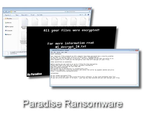 Paradise Ransomware Dedicated 2 Viruses Com