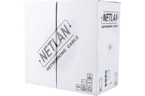 Кабель Netlan F Utp 4 пары категория 5e внутренний Pvc серый 305м Ec Uf004 5e Pvc Gy