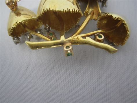 Vintage Tishman And Lipp Tli 18k Yellow Gold Diamond An Gem