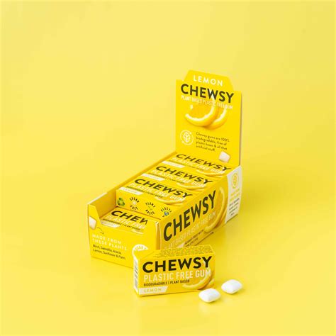 Chewsy Lemon Gum Chewsy Plastic Free Gum