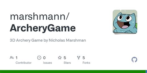 GitHub Marshmann ArcheryGame D Archery Game By Nicholas Marshman