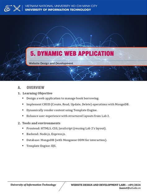 Lab05 Dynamic Web Application Pdf Websites Web Design