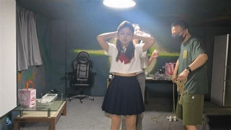 Two Girls Practicing Binding Techniques Chinese Model Chinese Js Original Vision Clips Sale