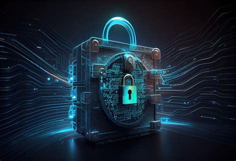 Premium Photo Cyber Security Lock Internet Technology Concept Of