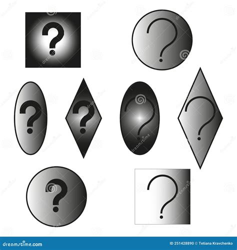 Faq Symbol Question Mark Differen Vector Illustration Stock Image Stock Vector Illustration