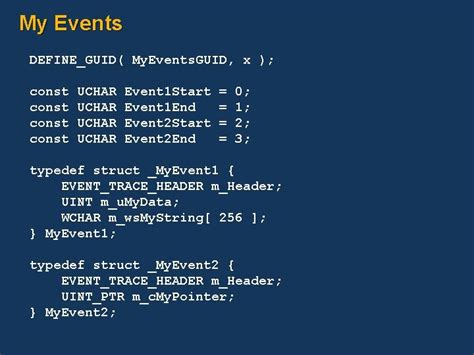 how to use event tracing for windows for