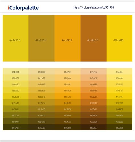 Barberry Lucky Gamboge Reno Sand Corn Color Scheme Icolorpalette