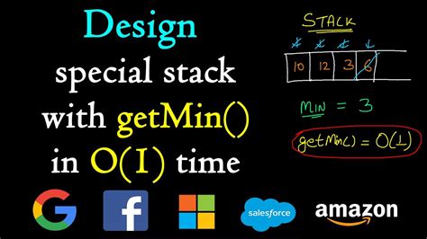 design special stack with getmin in o 1 time youtube