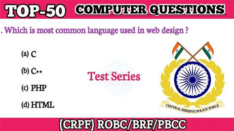 50 Computer Questions And Answers Crpf Robcbrfpbccsyllabus Youtube