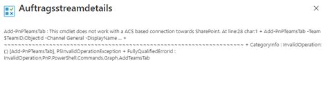 BUG Add PnPTeamsTab Doesnt Work With ClientID And ClientSecret Issue Pnp Powershell