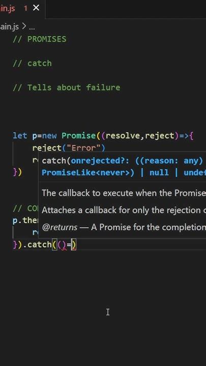 Javascript Promise Catch Youtube