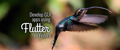 Develop GUI Apps Using Flutter On Fedora Fedora Magazine