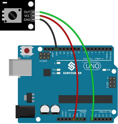 Lesson 13 Potentiometer Module — Sunfounder Universal Maker Sensor Kit