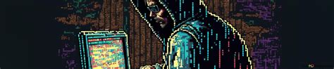 Hacker Pixel Art 4k Wallpaper Download