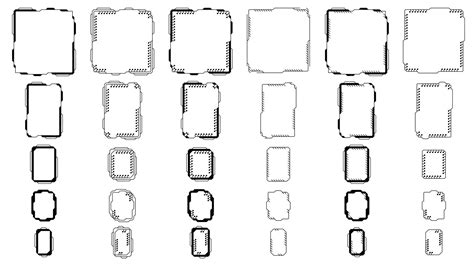 Premium Vector Set Of Tech Frames Isolated On White Background Hud