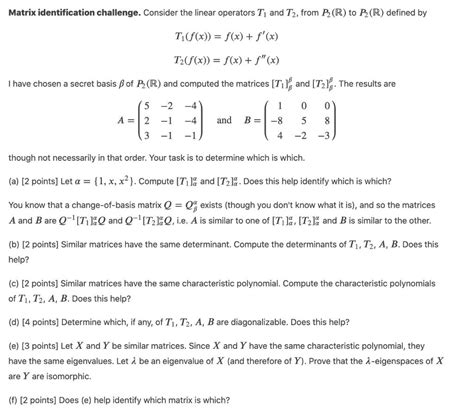 solved consider the linear operators t1 and t2 from p2 r