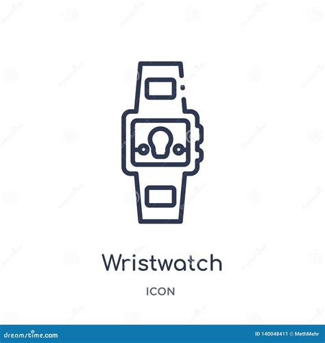 Linear Wristwatch Icon From Artificial Intellegence And Future Technology Outline Collection