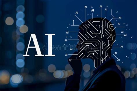 ai head with digital circuits advanced neural networks futuristic