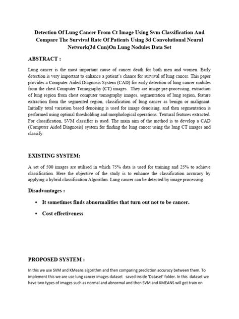 198 detection of lung cancer from ct image using svm classification and