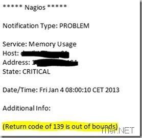 Nagios Fehlermeldung Return Code Of 139 Is Out Of Bounds