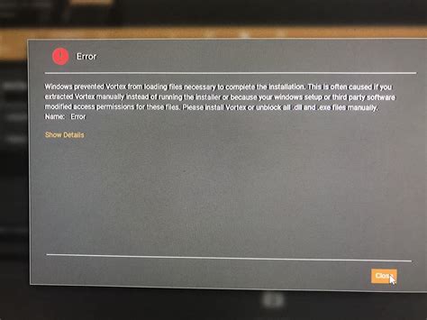 Keep Getting This Alert When Trying To Install A Mod Via Vortex Rfo4
