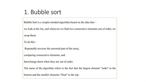 Sorting Techniques Ppt